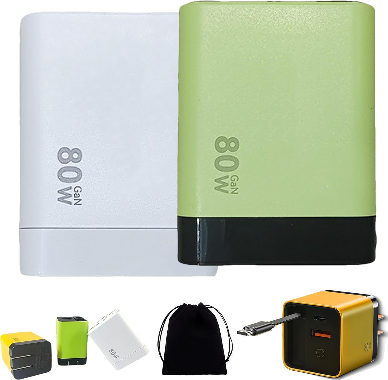 3 in 1 Gan Charger, Scalable 80w Max Fast Charger Module with Type-C ...