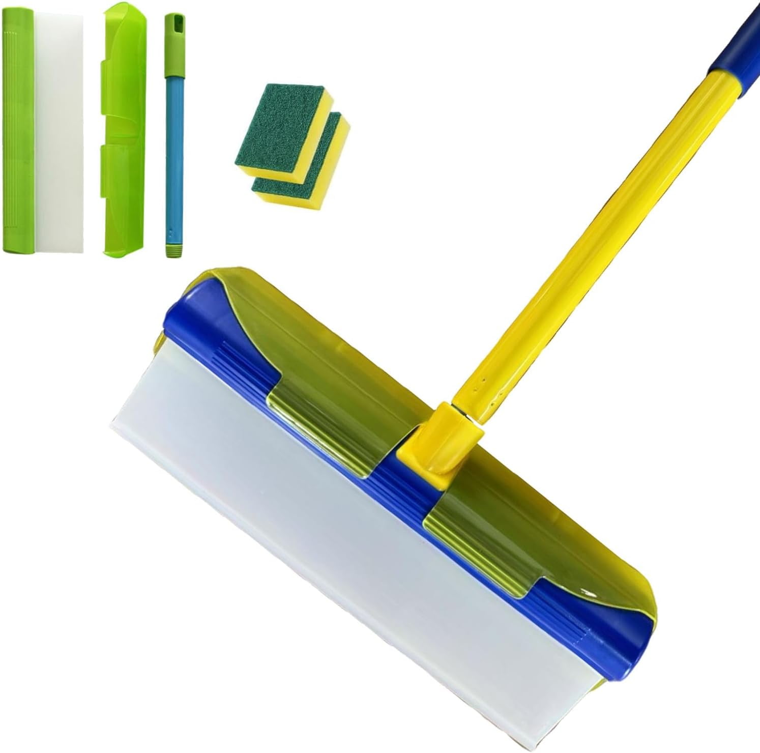 3 in 1 Glass Cleaner Squeegee, Alisanda Recyclable Silicone Window ...