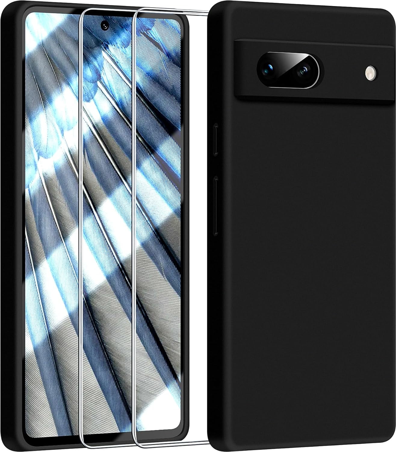 3 in 1 for Google Pixel 7A Case, with 2 Pack Screen Protector, with ...