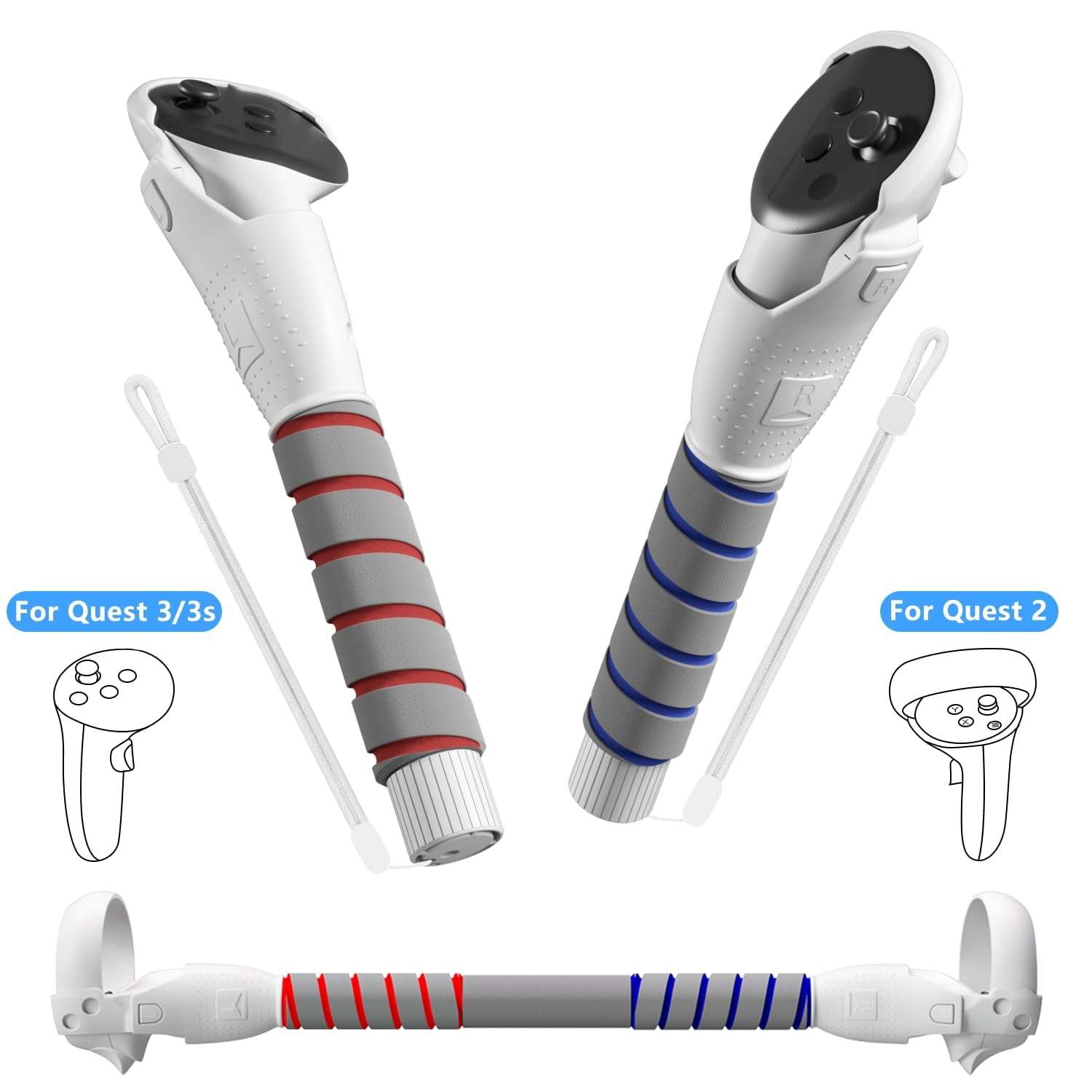 3 in 1 Gorilla Tag Long Arms for Meta Quest 3S/3 and Oculus Meta Quest ...