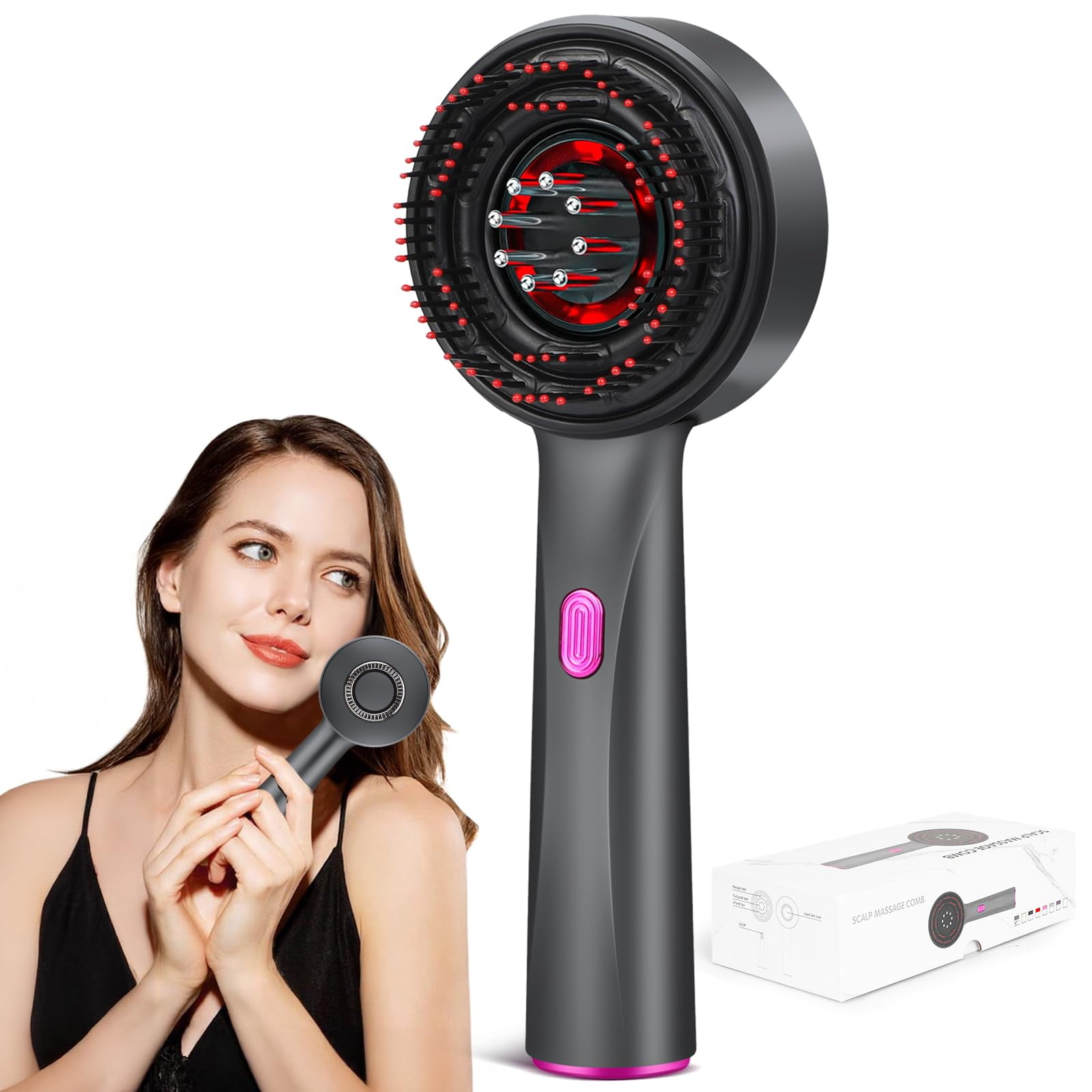 3 in 1 Hair Oil Applicator,Head Massager Scalp,Hair Oil Applicator ...