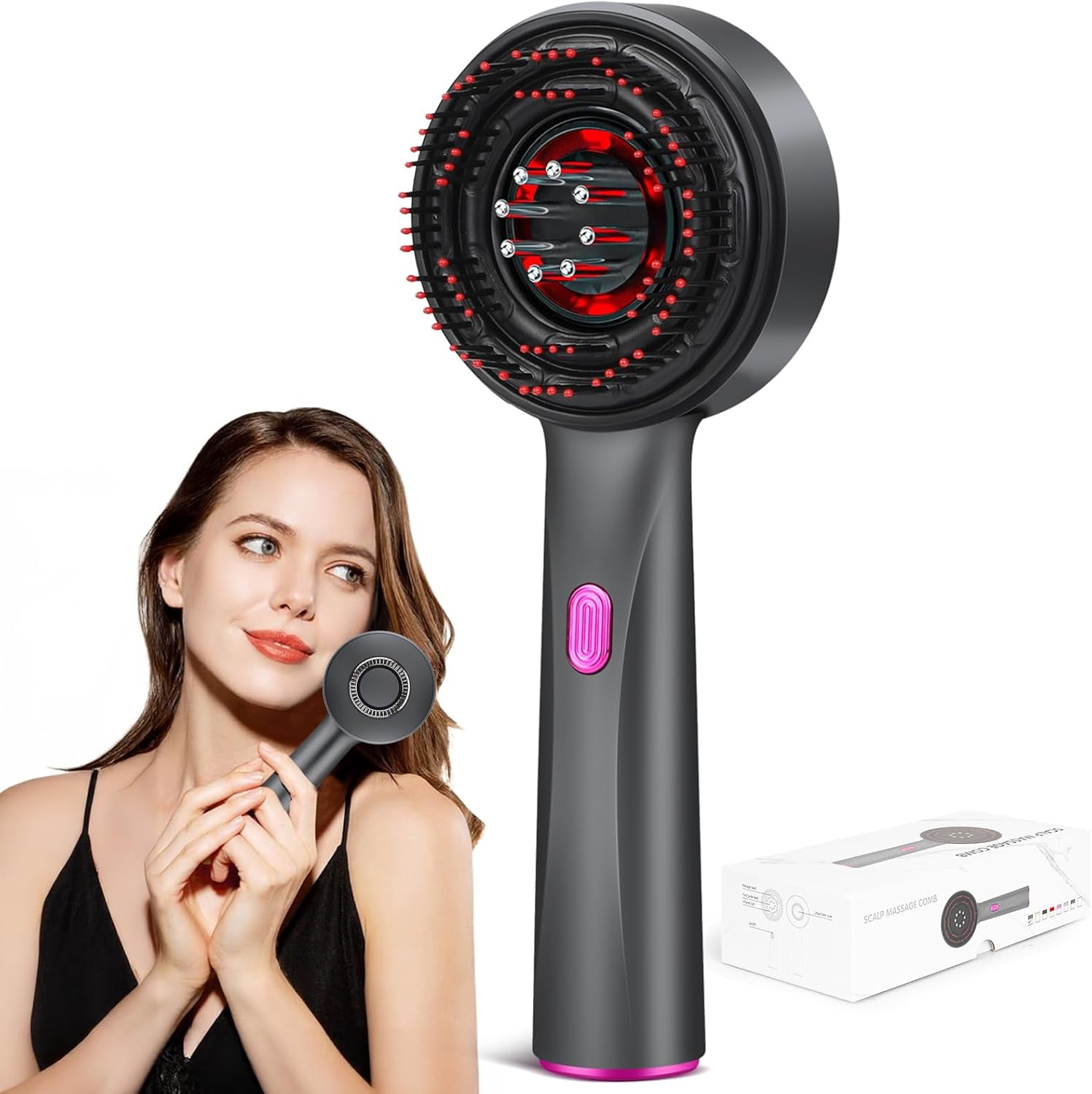 3 in 1 Hair Oil Applicator,Head Massager Scalp,Hair Oil Applicator ...