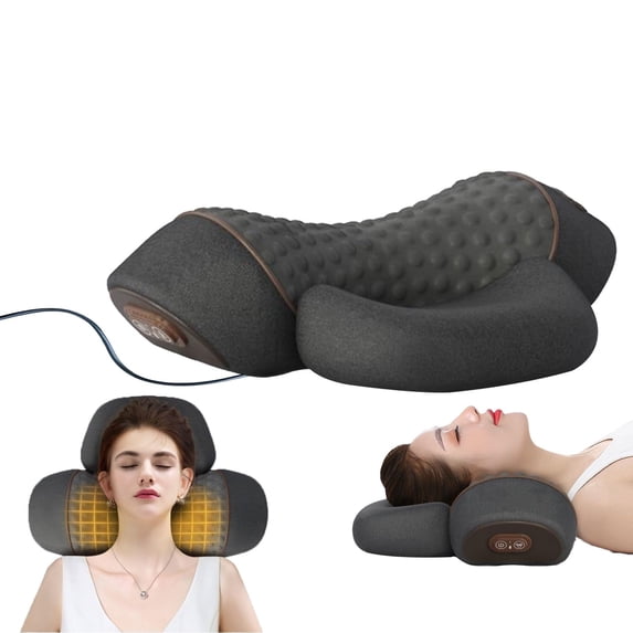 3 in 1 Heated Neck Massage Pillows with Heat for Pain Relief Deep ...