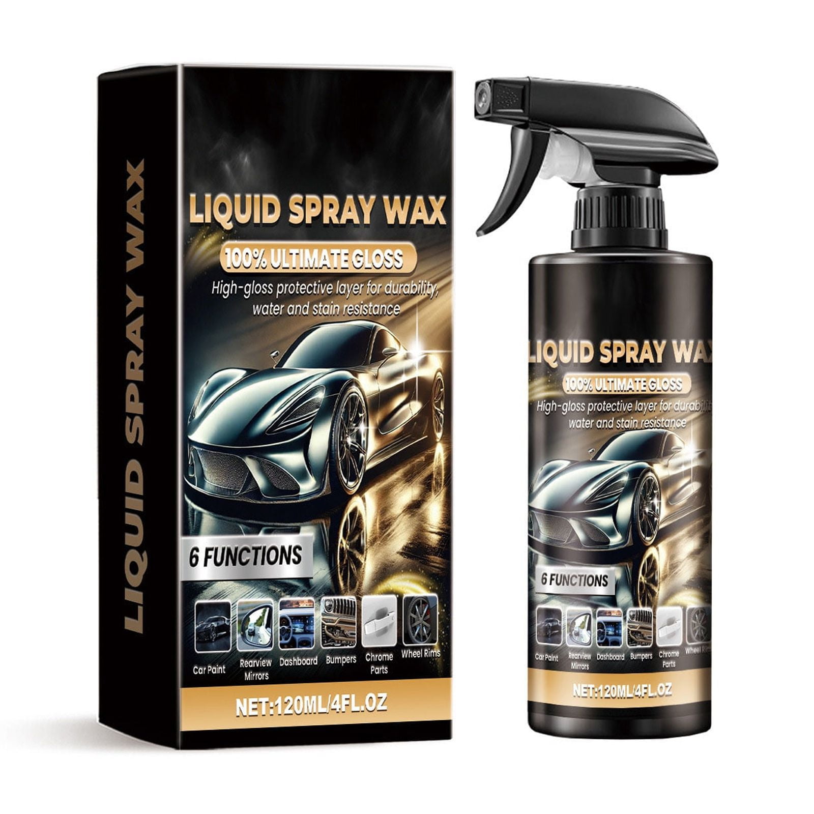 3 in 1 High Protection Quick Car Coating Spray, Ceramic Coating Spray 3 ...