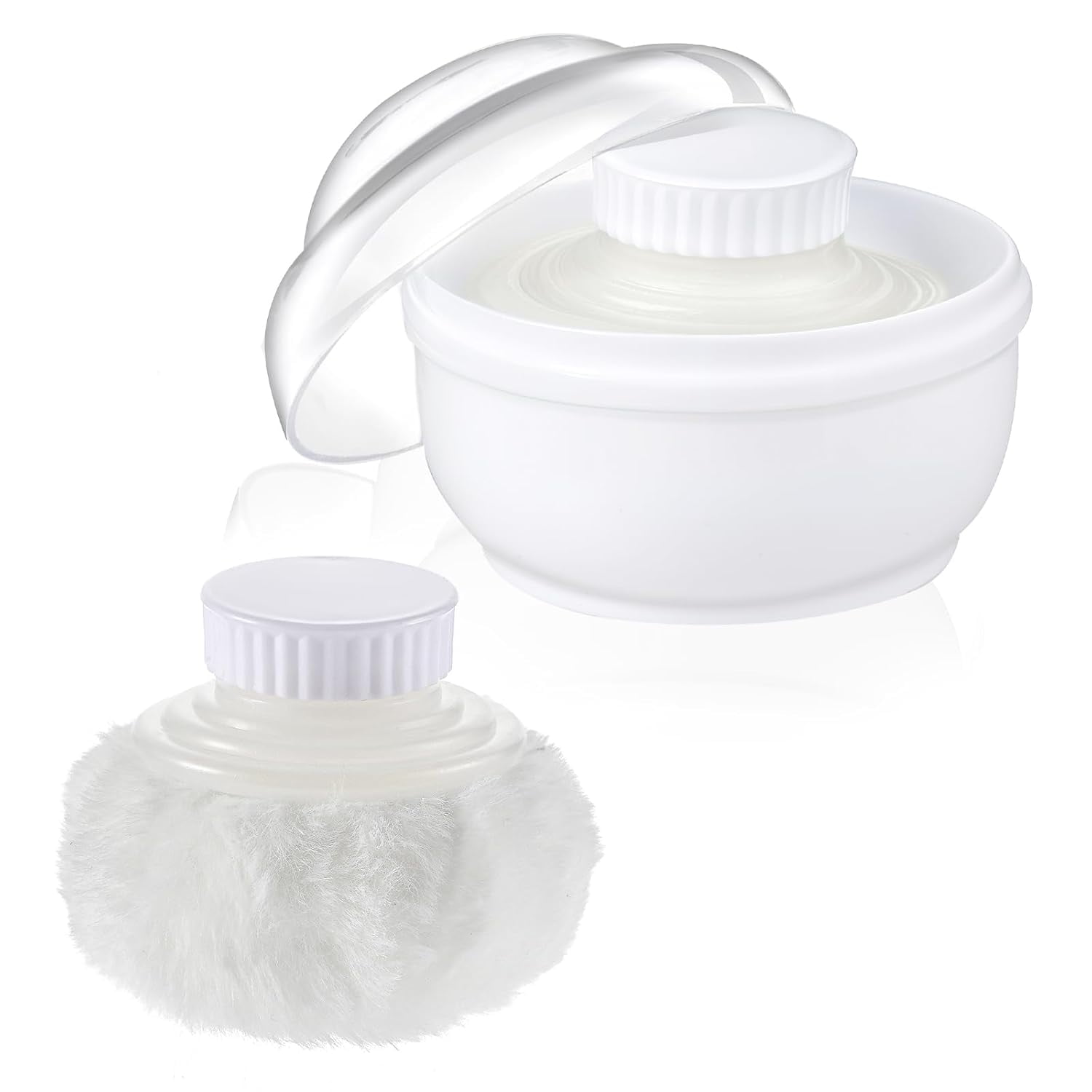 3.1 Inch Body Powder Puff and Container, Fluffy After Bath Body Powder ...