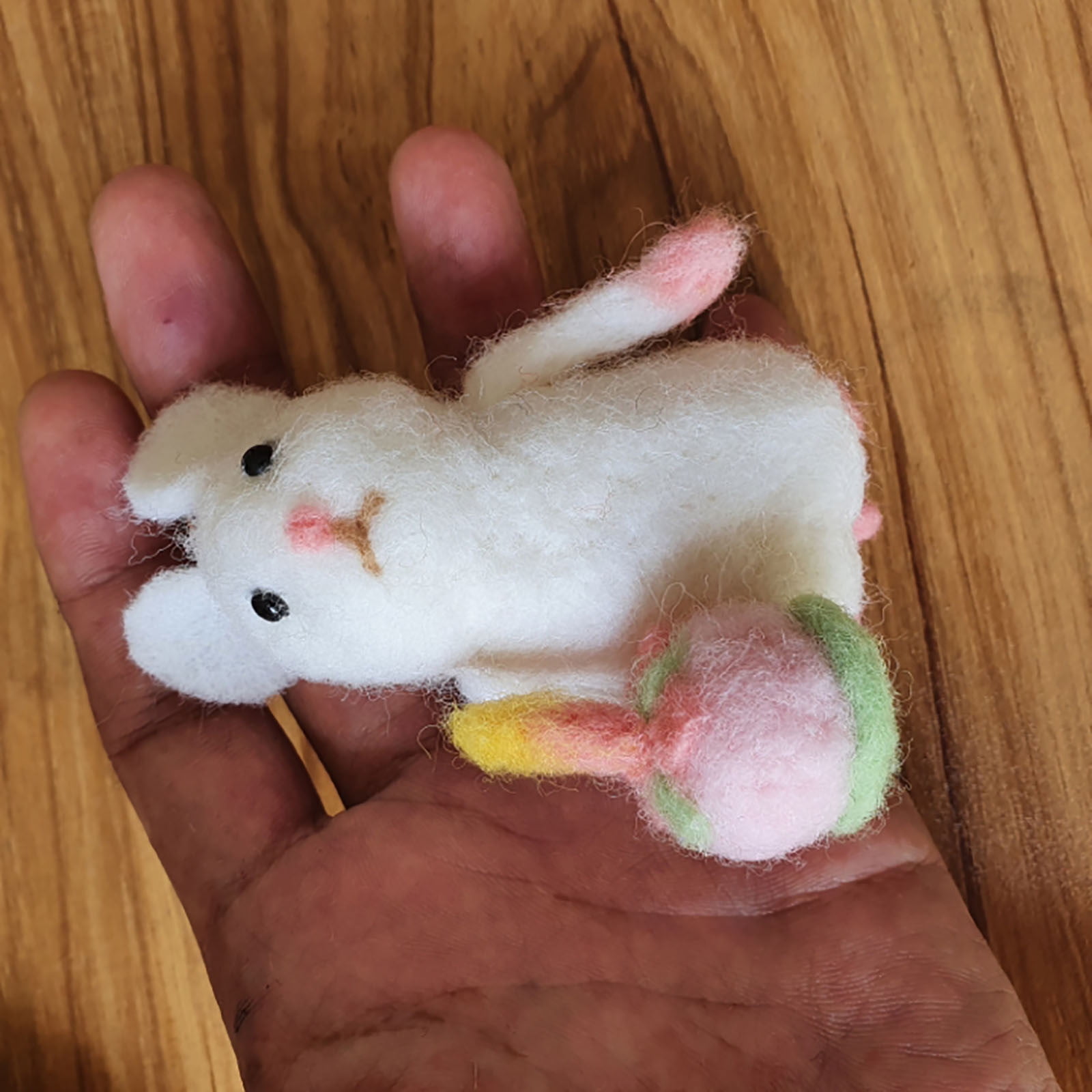 3.1 Inch Wool Felted Christmas Mouse Ornament Hanging, Felted Animal ...