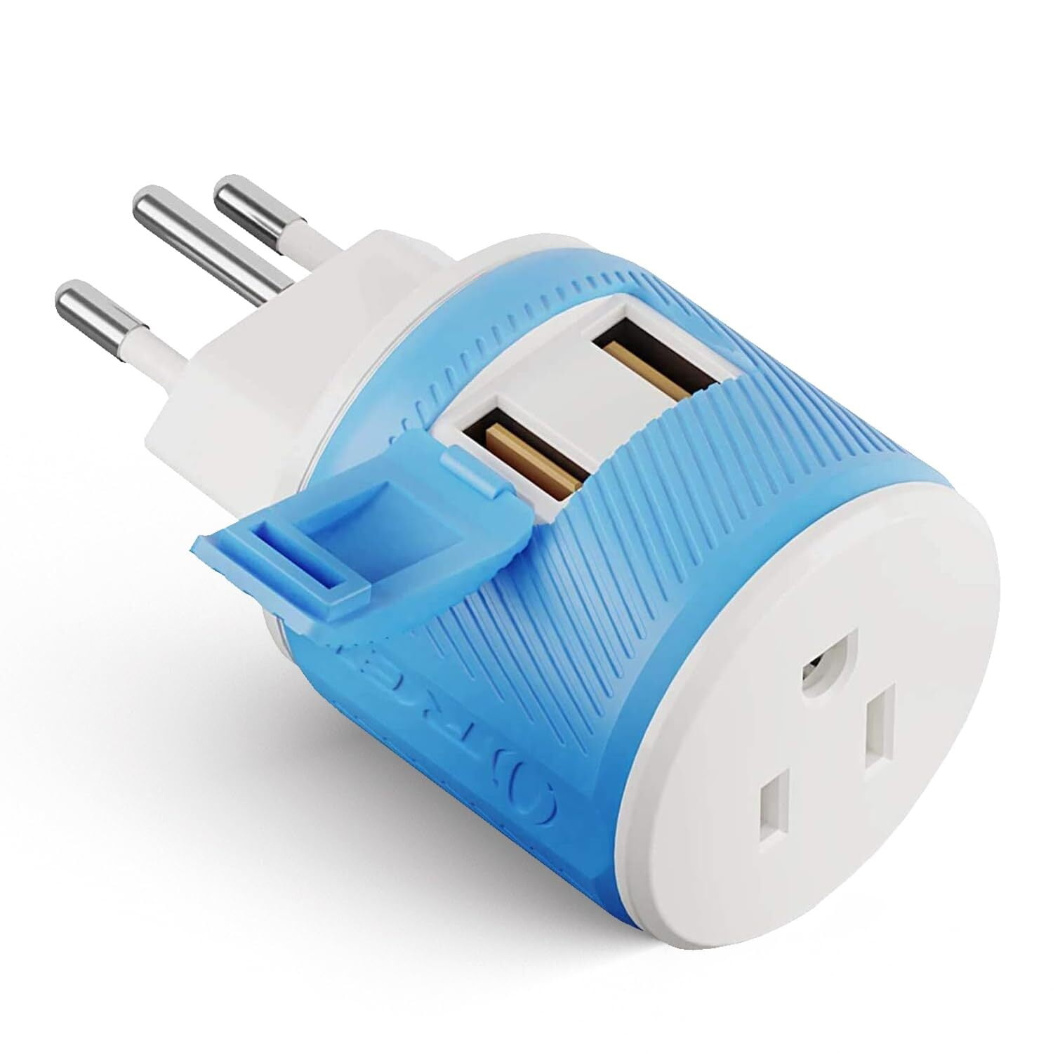 3 in 1 Israel Plug Adapter (Type H Adapter) with Dual USB for Charging ...