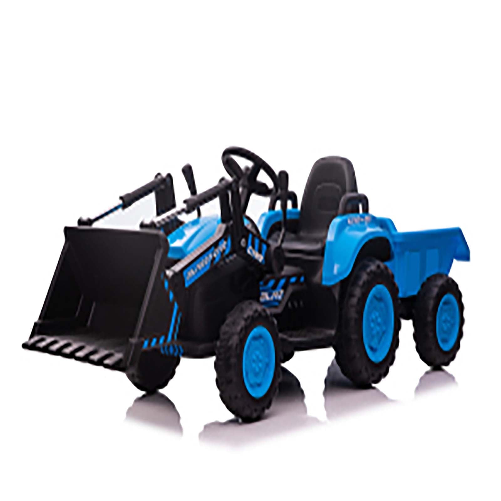 3 in 1 Kids Ride On Tractor with Detachable Trailer, 12V Electric ...