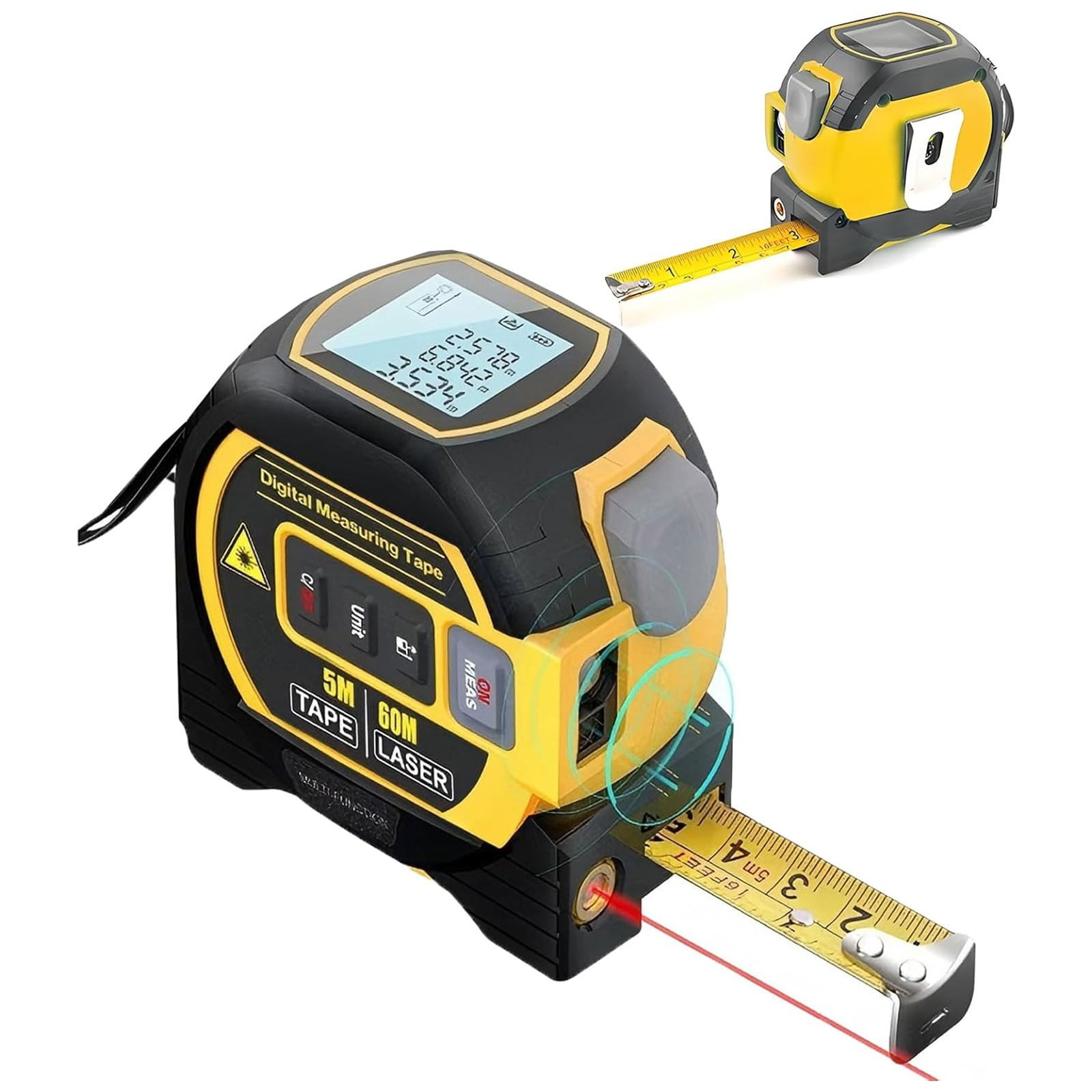 3 In 1 Laser Tape Measure Digital Tape Measure Digital Tape Measure ...