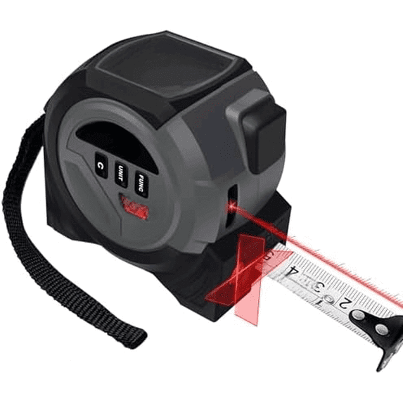 3 in 1 Laser Tape Measure with Level | 130ft/40m Laser Distance Meter ...