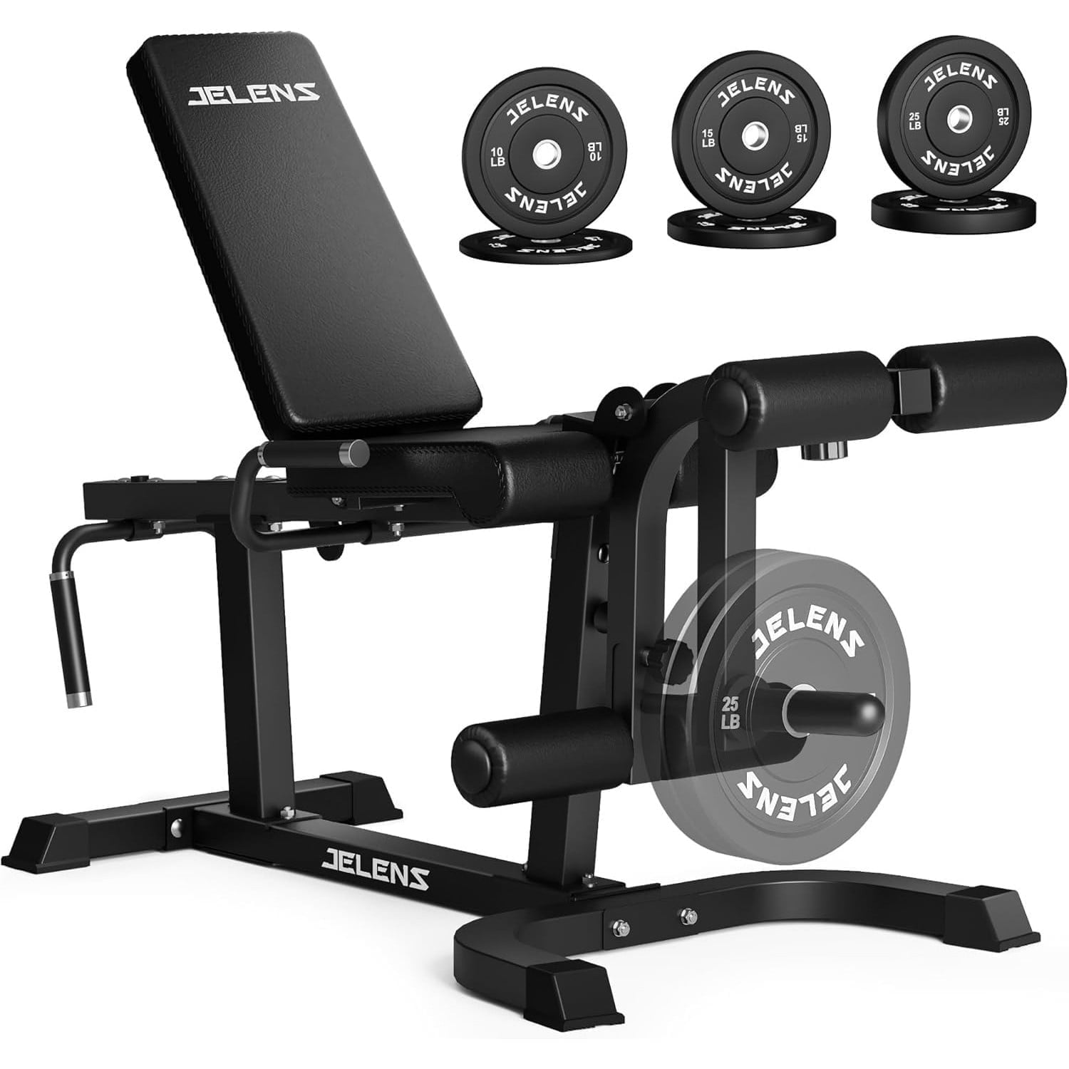 3 In 1 Leg Extension and Curl Machine, 440LB Adjustable Leg Curl ...