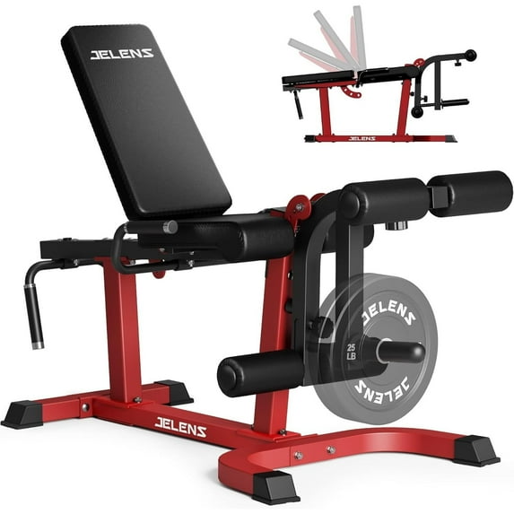 3 In 1 Leg Extension and Curl Machine, 440LB Adjustable Leg Curl ...