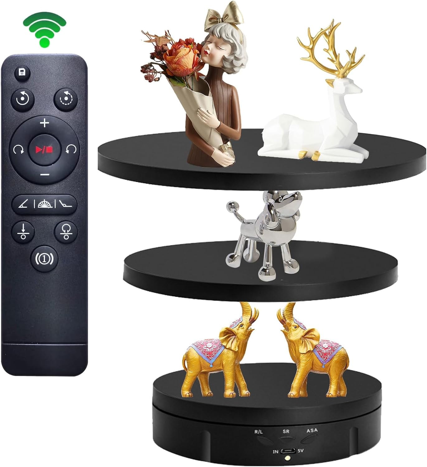 3 in 1 Motorized Rotating Display Stand With 5.74/7.08/8.66 Inch ...