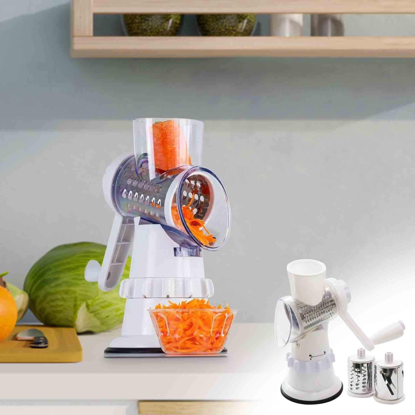 3 in 1 Multifunctional Vegetable Cutter | Hand Roller Drum Slicer with ...