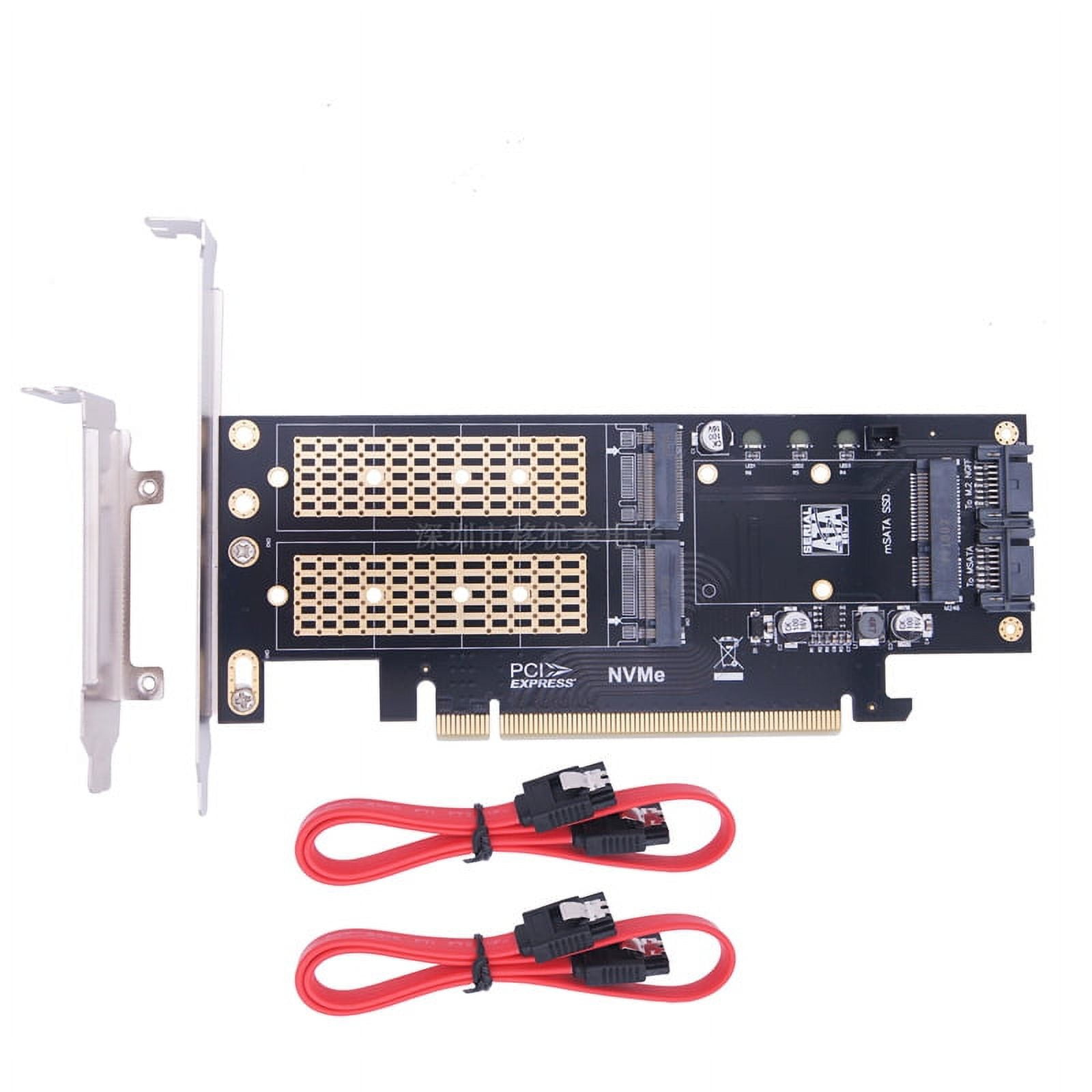 3 in 1 NGFF and mSATA SSD Adapter Card, Electop M.2 NVME to PCIE/ M.2 ...
