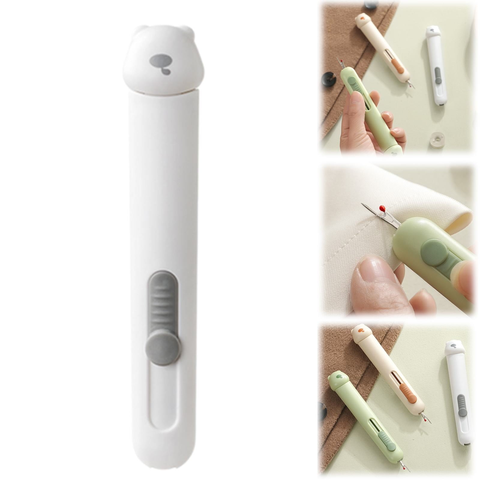 3 in 1 Needle Threader Seam Ripper, New Plug-in Needle Threaders Seam ...
