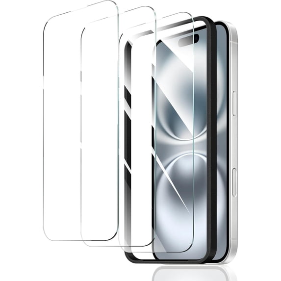 3+1-Pack, Screen Protector for iPhone 16 Plus with Installation ...
