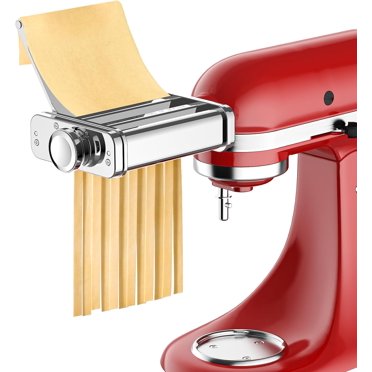 Kitchenaid KPRA Pasta Roller and cutter for Spaghetti and Fettuccine ...