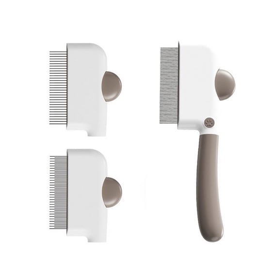 3 in 1 Pet Detangling Comb with Dense Wide Mixed Tooth Blades, One ...