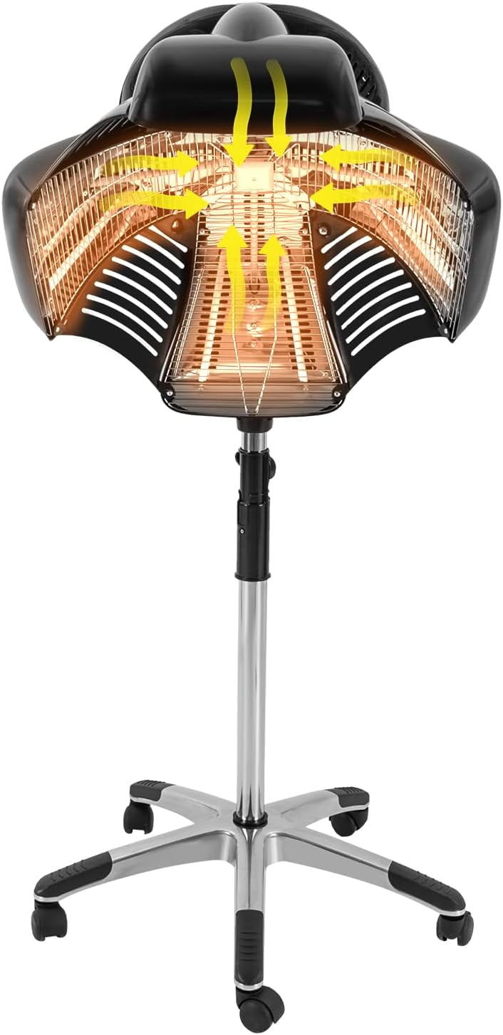 3 in 1 Professional Orbiting Hair Dryer,110V Hair Color Processor with ...