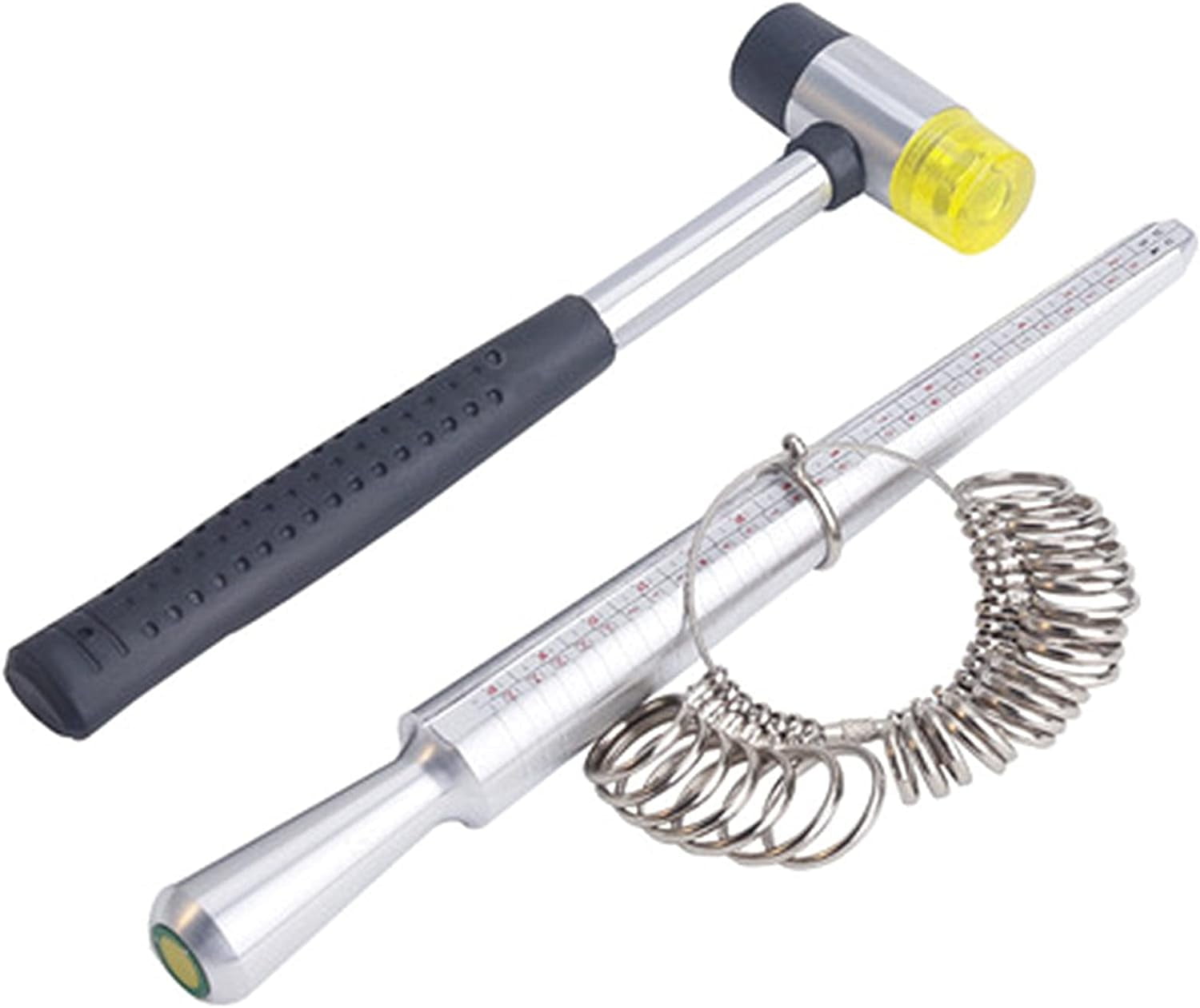 3 in 1 Ring Sizer Tool,Metal Ring Sizing Mandrel Ring Gauge Sizer Set ...