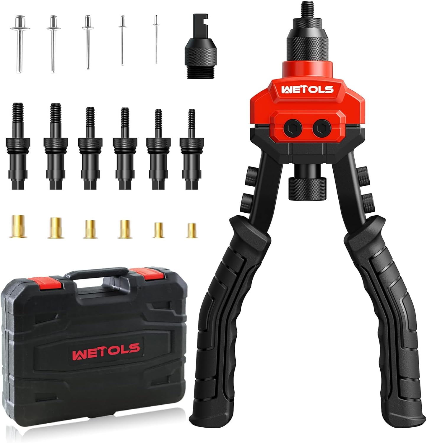 3 in 1 Rivet Nut Tool, Rivet Gun, Reamer Set, Professional Rivet Gun ...