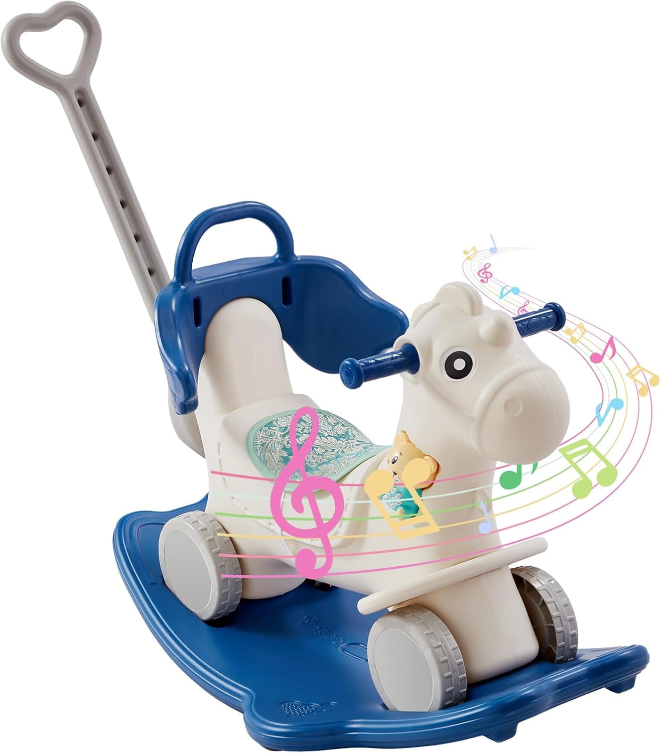 3 in 1 Rocking Horse for Toddlers 1-3 Years, Baby Rocking Horse with ...