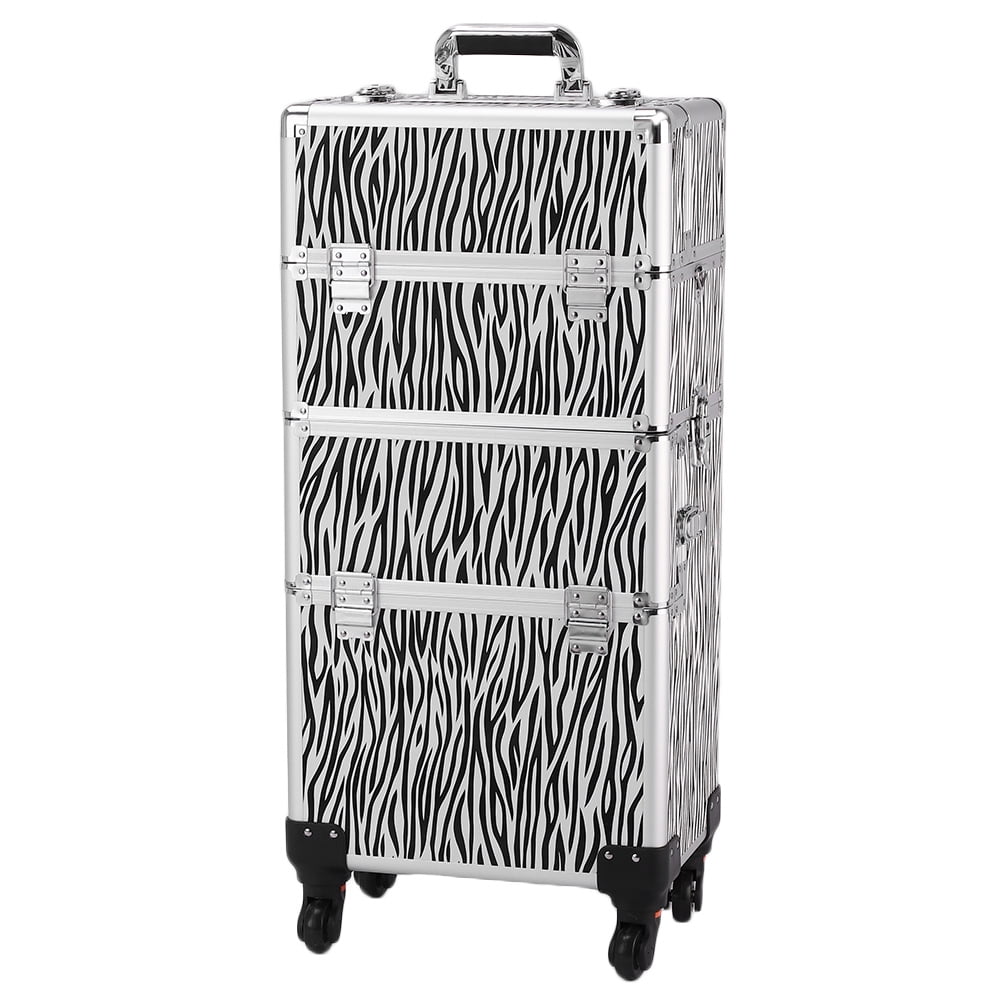 3 in 1 Rolling Makeup Train Case, Multi-functional Professional ...