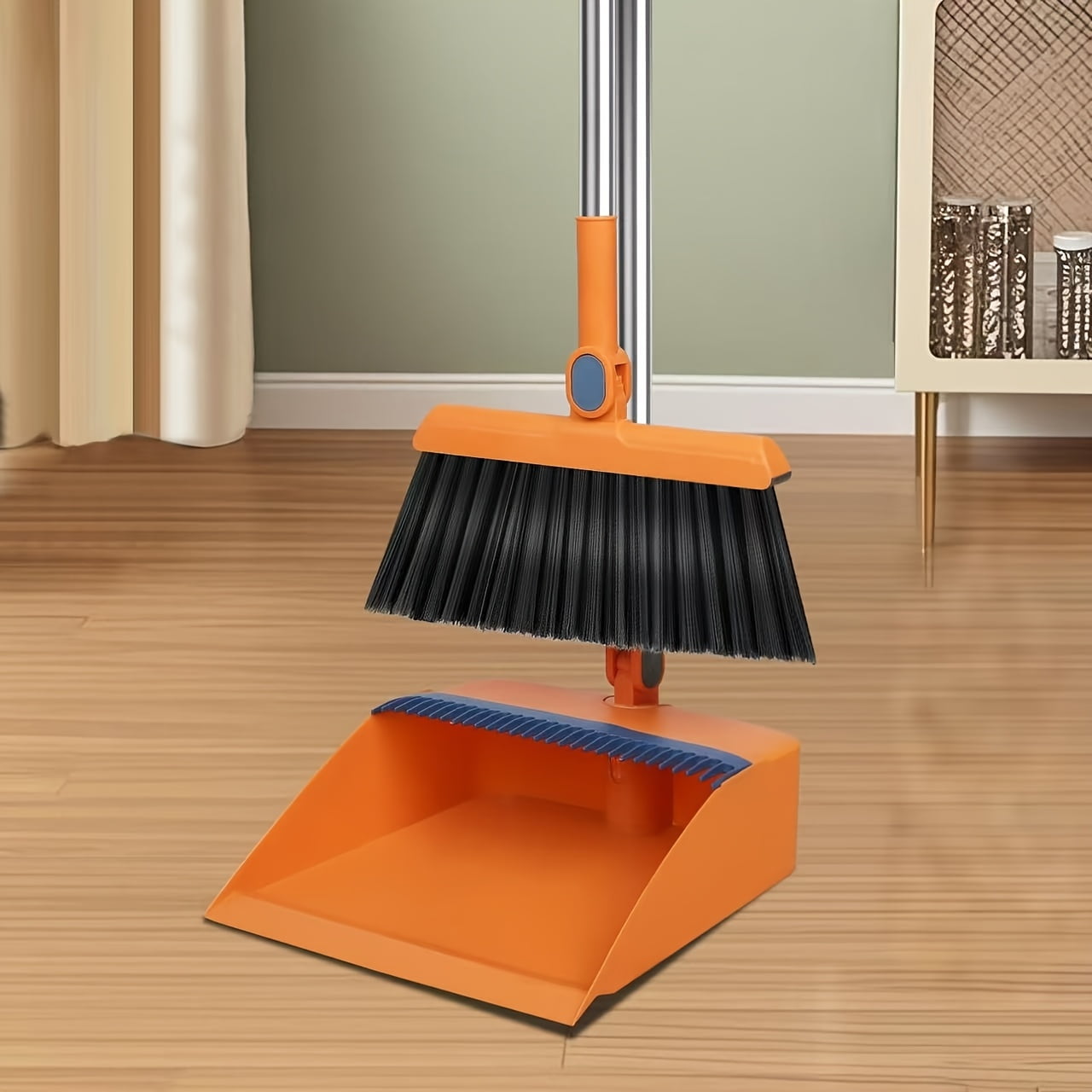 3 - In - 1 Rotating Magnetic Folding Broom & Dustpan Set. Thickened ...