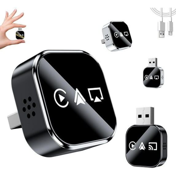 3 in 1 Screen Mirroring Adapter for Car, Wireless CarPlay Adapter ...