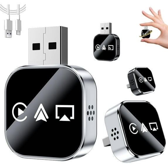 3 in 1 Screen Mirroring Adapter for Car, Wireless CarPlay Adapter ...