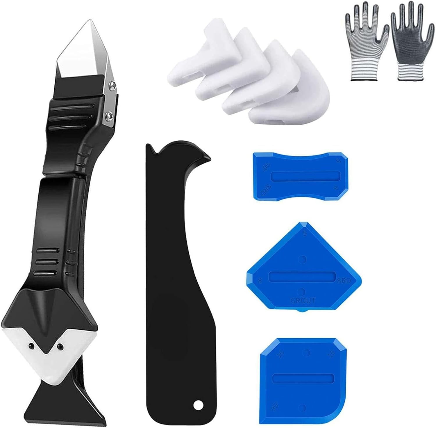 3 in 1 Seam Scraper Tool,3-in-1 Silicone Caulking Multi Tool,Caulk ...