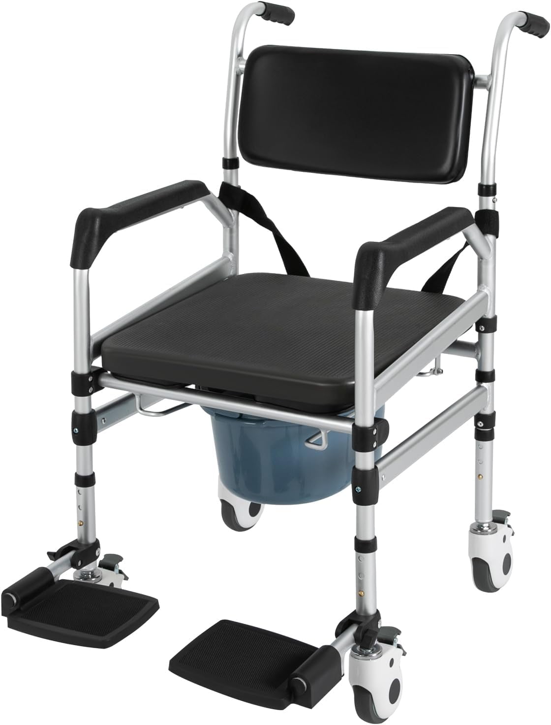 3 in 1 Shower Chair with Wheels, Height Adjustable Shower Chair 352.74 ...
