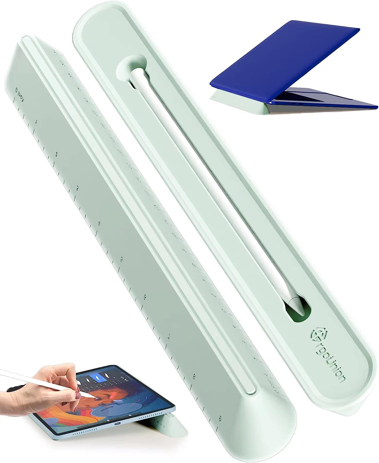 3 in 1 Silicone Laptop Stand, Keyboard Riser for Ergonomic Typing ...