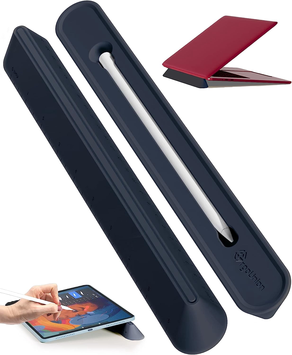 3 in 1 Silicone Laptop Stand, Keyboard Riser for Ergonomic Typing ...