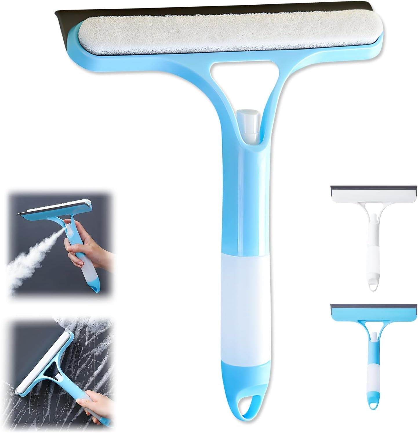 3 in 1 Spray Window Squeegee Cleaner Scraper, Window Squeegee with Spray, WindowSqueegee Cleaner ...