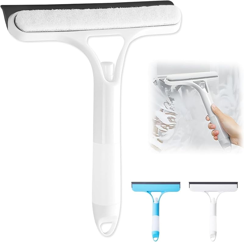 3 in 1 Spray Window Squeegee Cleaner Scraper, WindowSqueegee with Brush ...