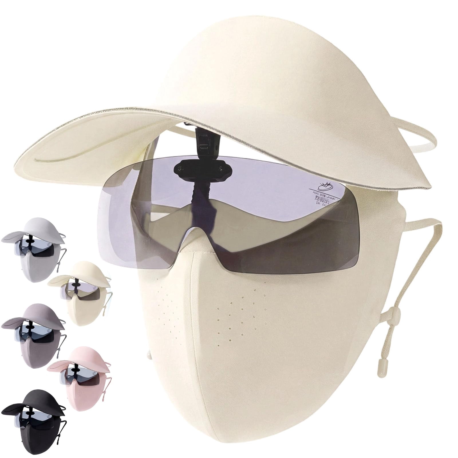 3 In 1 Summer Cycling Face Mask With Ice Silk Uv Face Shield Cover ...