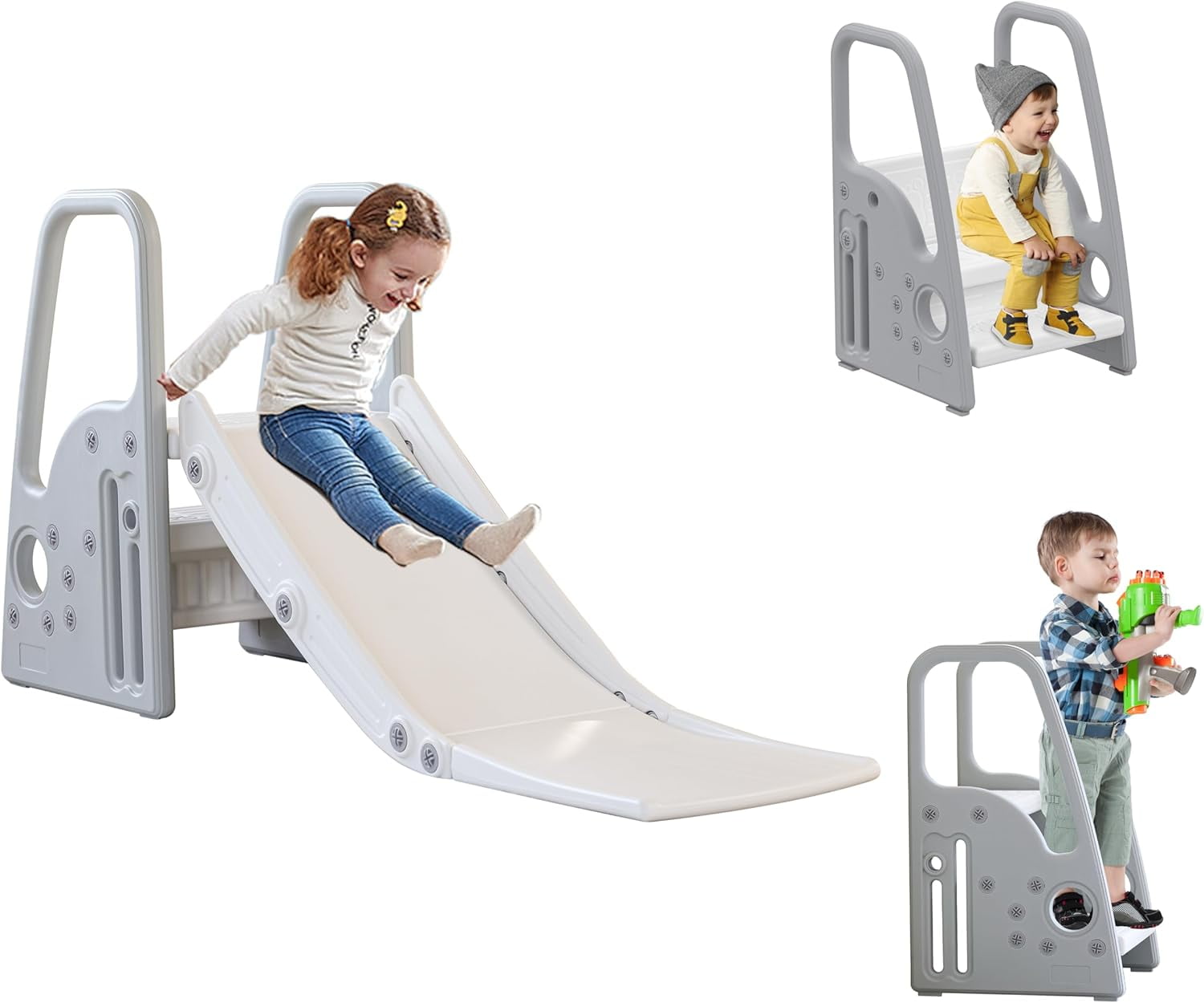 3 in 1 Toddler Slide Large Play Climber Slide PlaySet with Extra Long ...