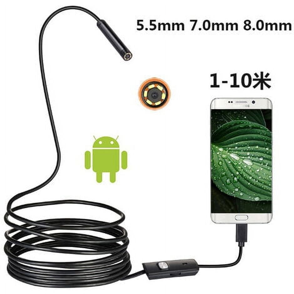 3 in 1 USB/Micro USB/Type-C Endoscope 1280P Inspection Camera 2.0 ...