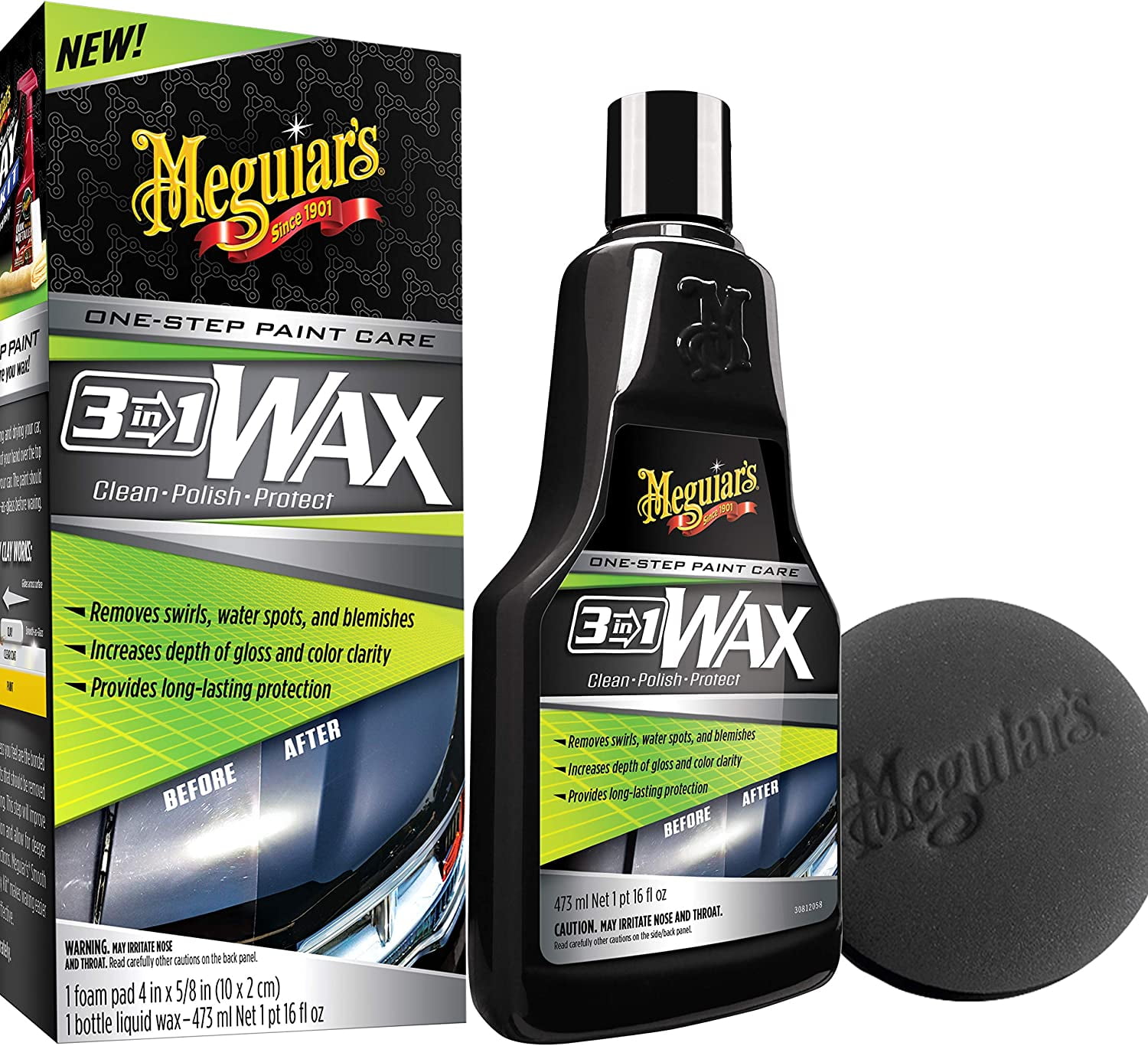 3 In 1 Wax - Advanced Cleaner Wax that Blends Defect and Scratch ...