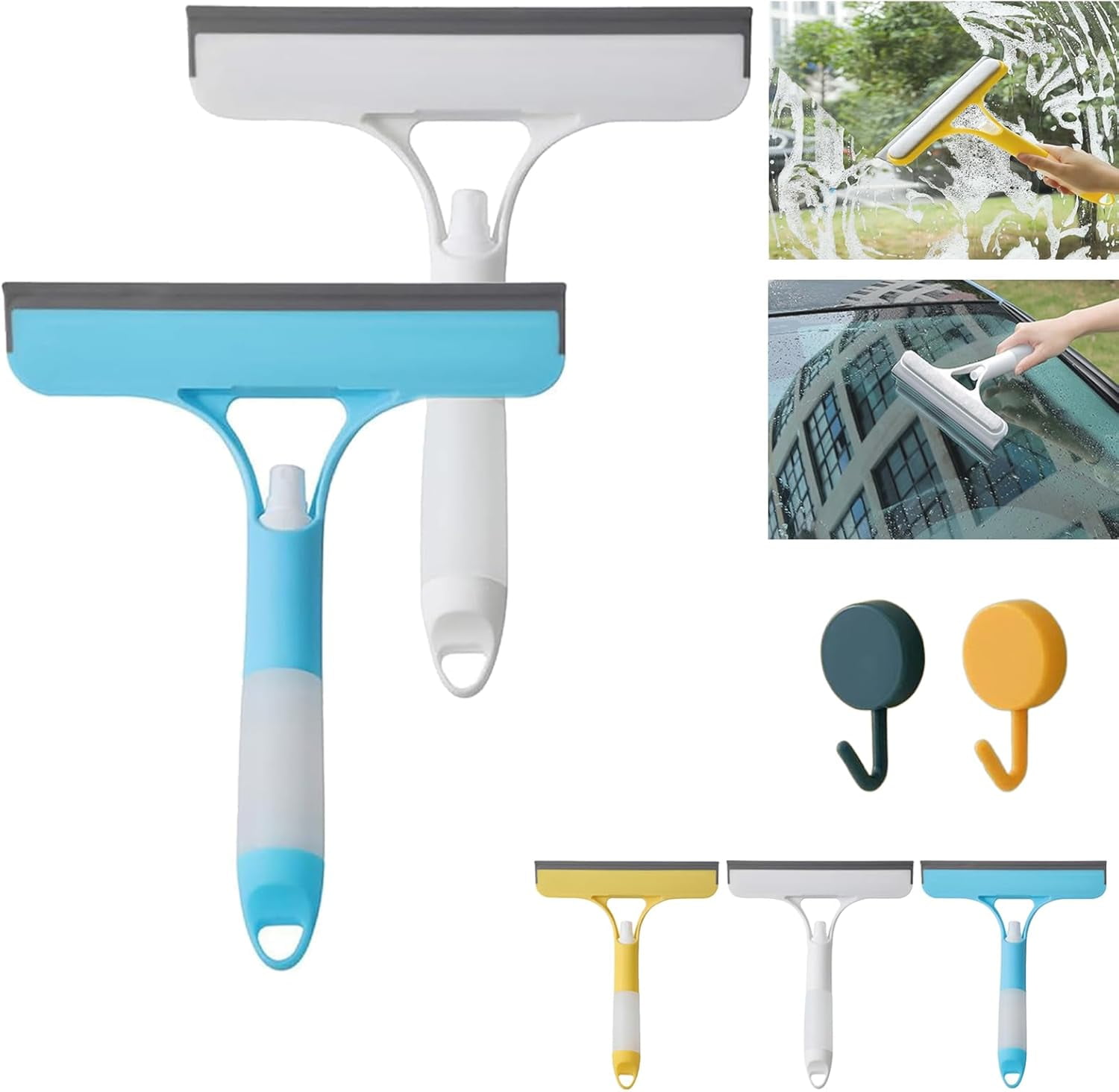 3 in 1 Window Cleaning Scraper, 2025 New 3 in 1 Squeegee for Window ...