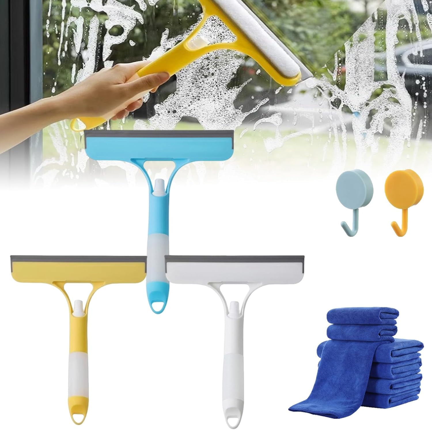 3 in 1 Window Cleaning Scraper, 2025 New 3 in 1 Window Cleaner ...