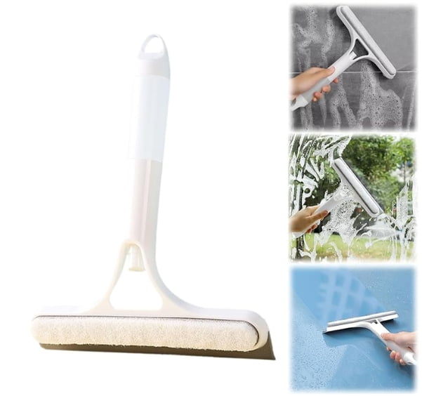 3 in 1 Window Cleaning Scraper, 2025 New Squeegee for Shower Glass, 3 ...