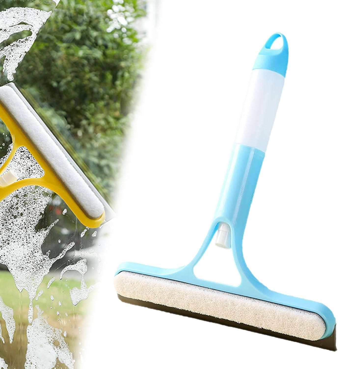 3 in 1 Window Cleaning Scraper, 2025 New Squeegee for Shower Glass, 3 ...