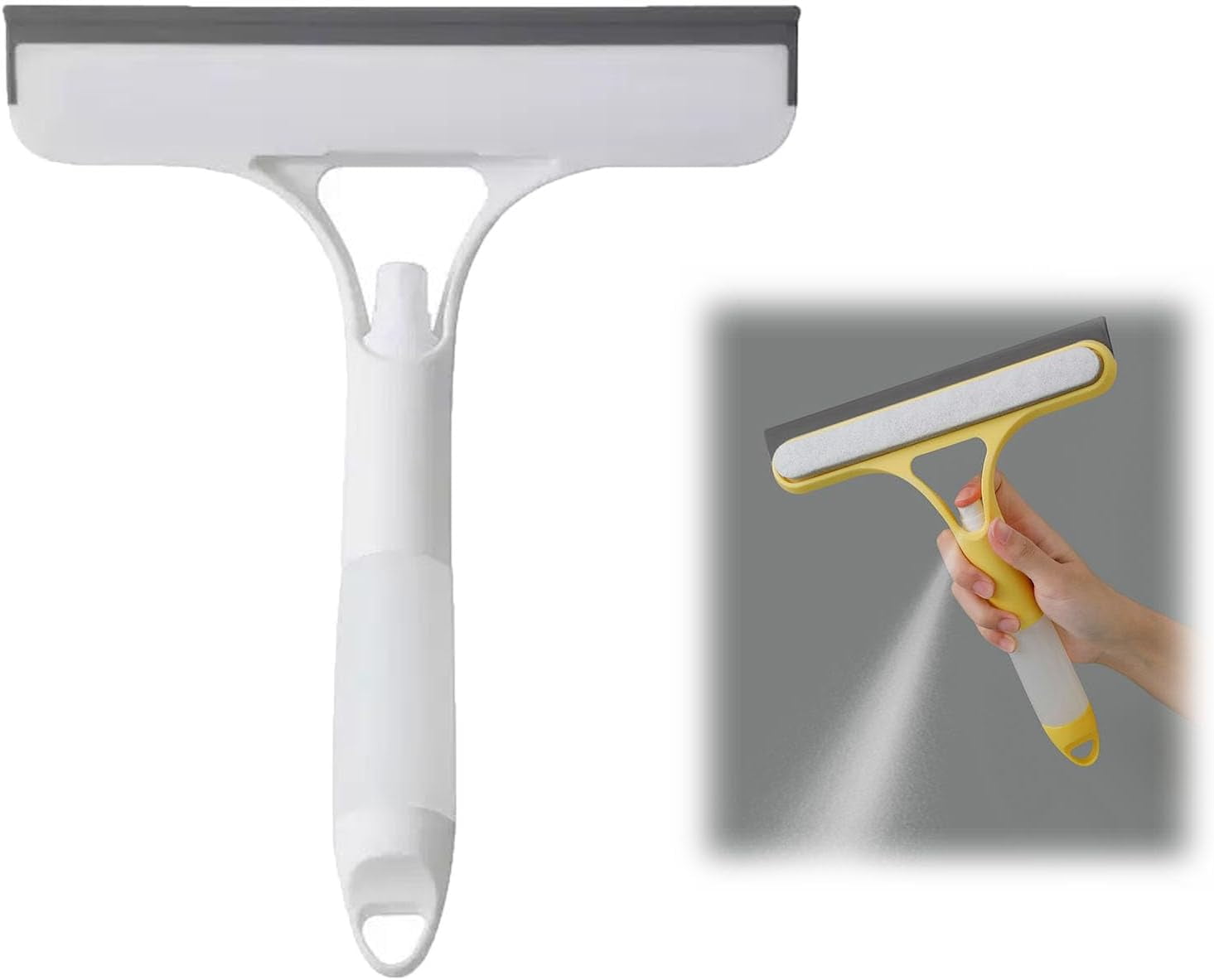 3 in 1 Window Cleaning Scraper,Window Squeegee with Sprayer,Shower ...
