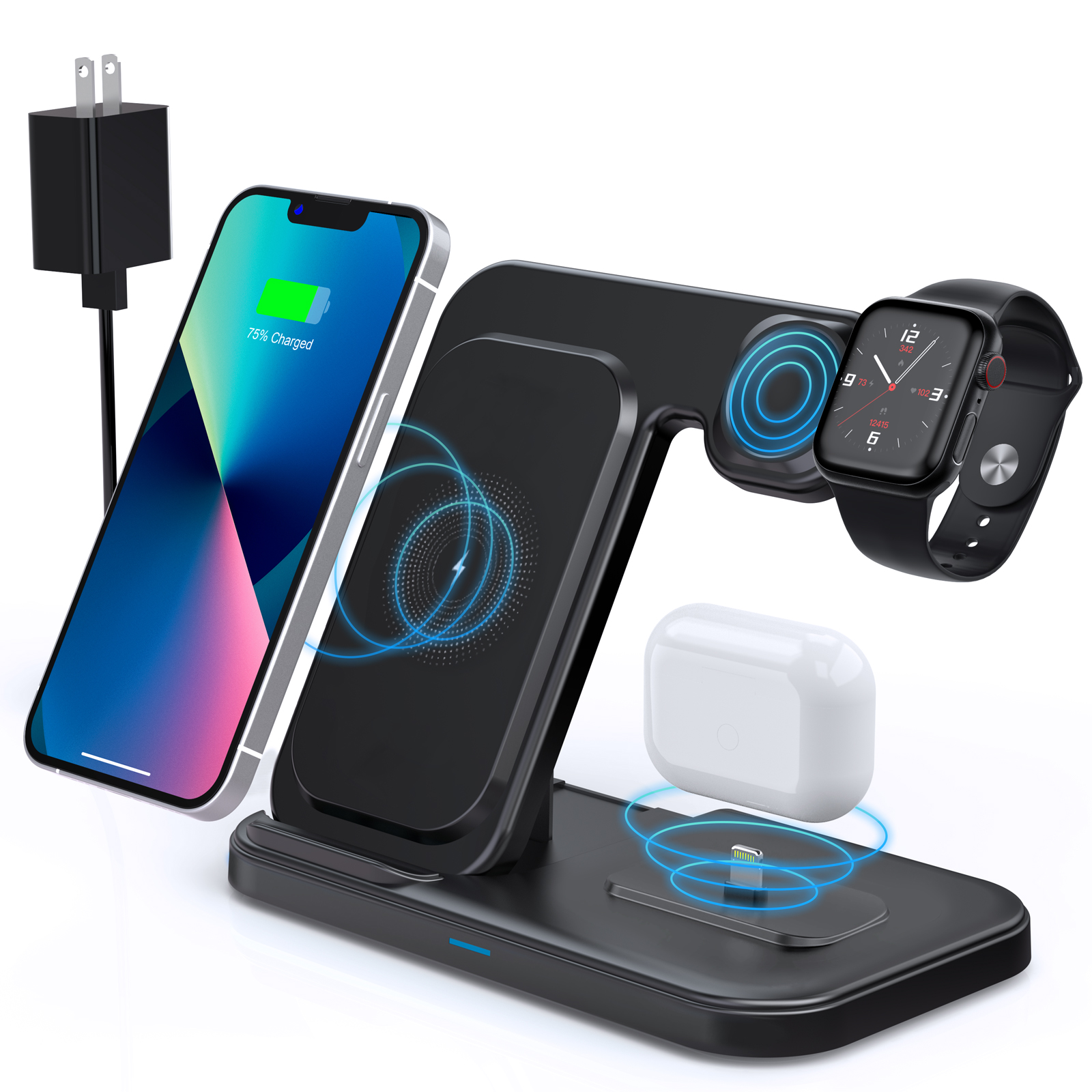 15W Fast Wireless Charger for TCL 20 Pro 5G Phones - Stand Detachable 2 ...