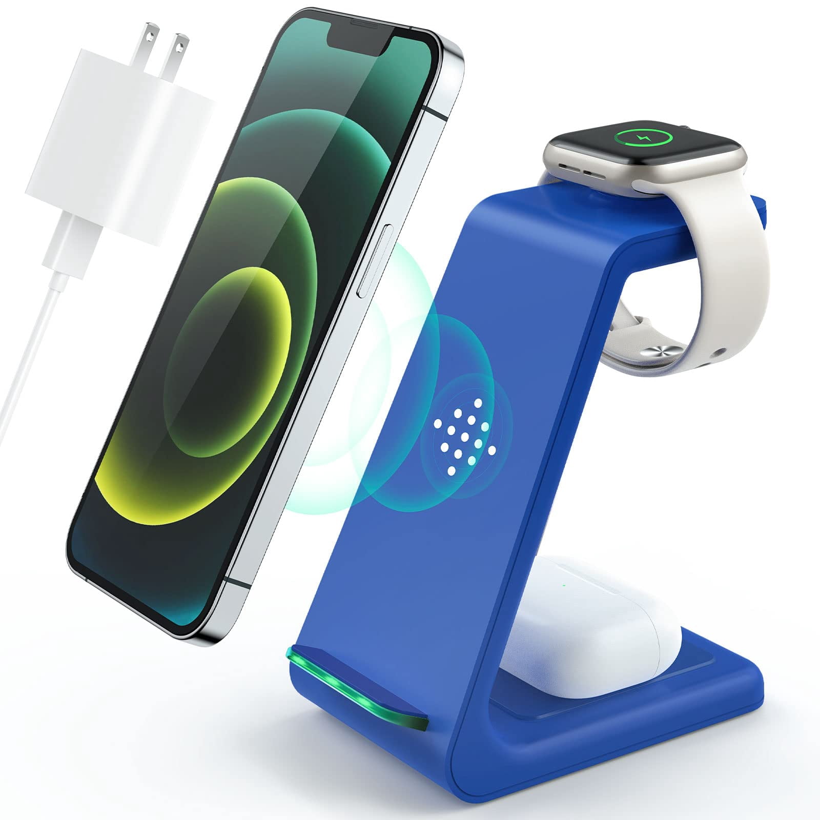 3 In 1 Wireless Charging Station 2026 Upgraded Fast Desk Charger Stand ...