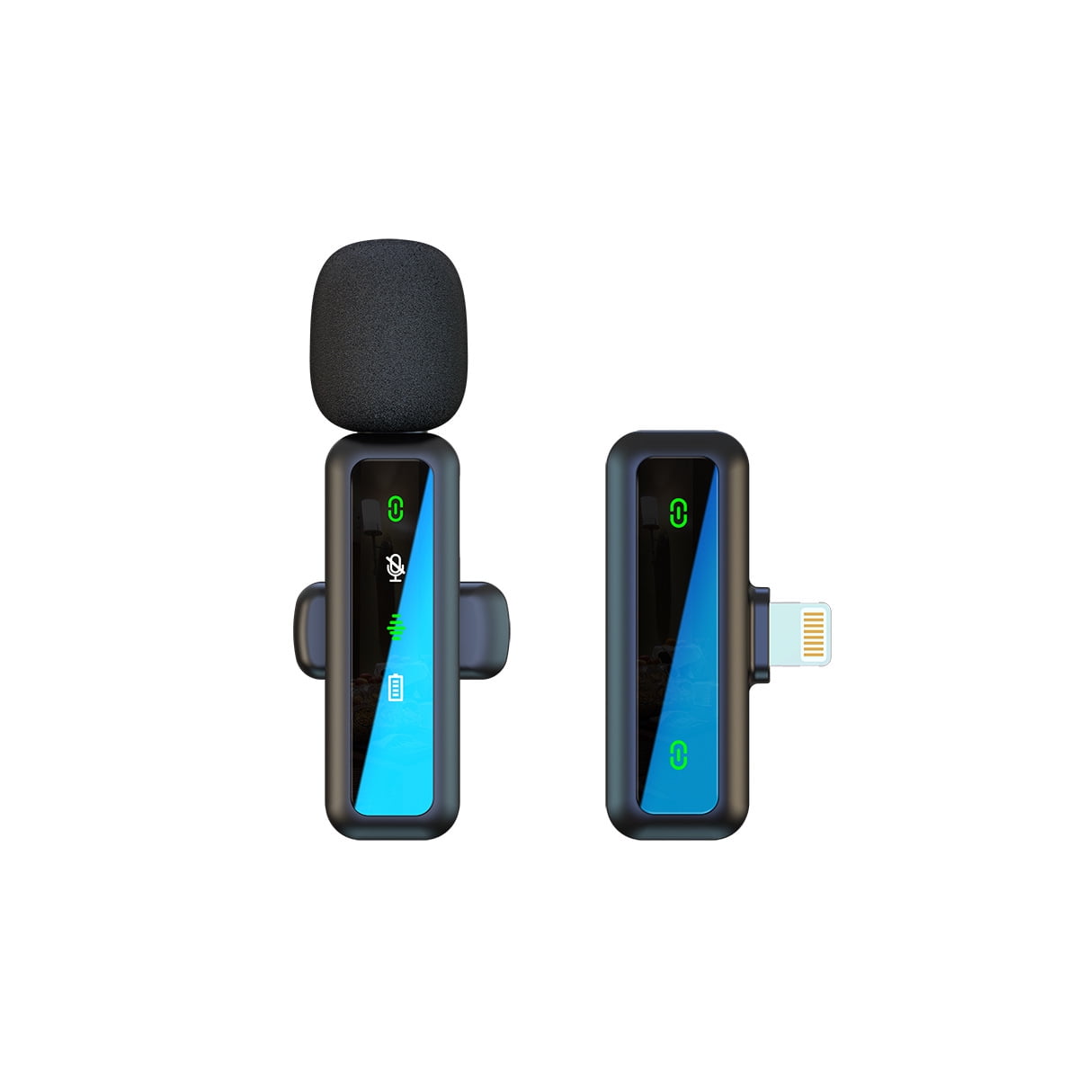 3 in 1 Wireless Lavalier Microphones for iPhone, iPad, Android, Camera, USB-C Microphone, Mini ...