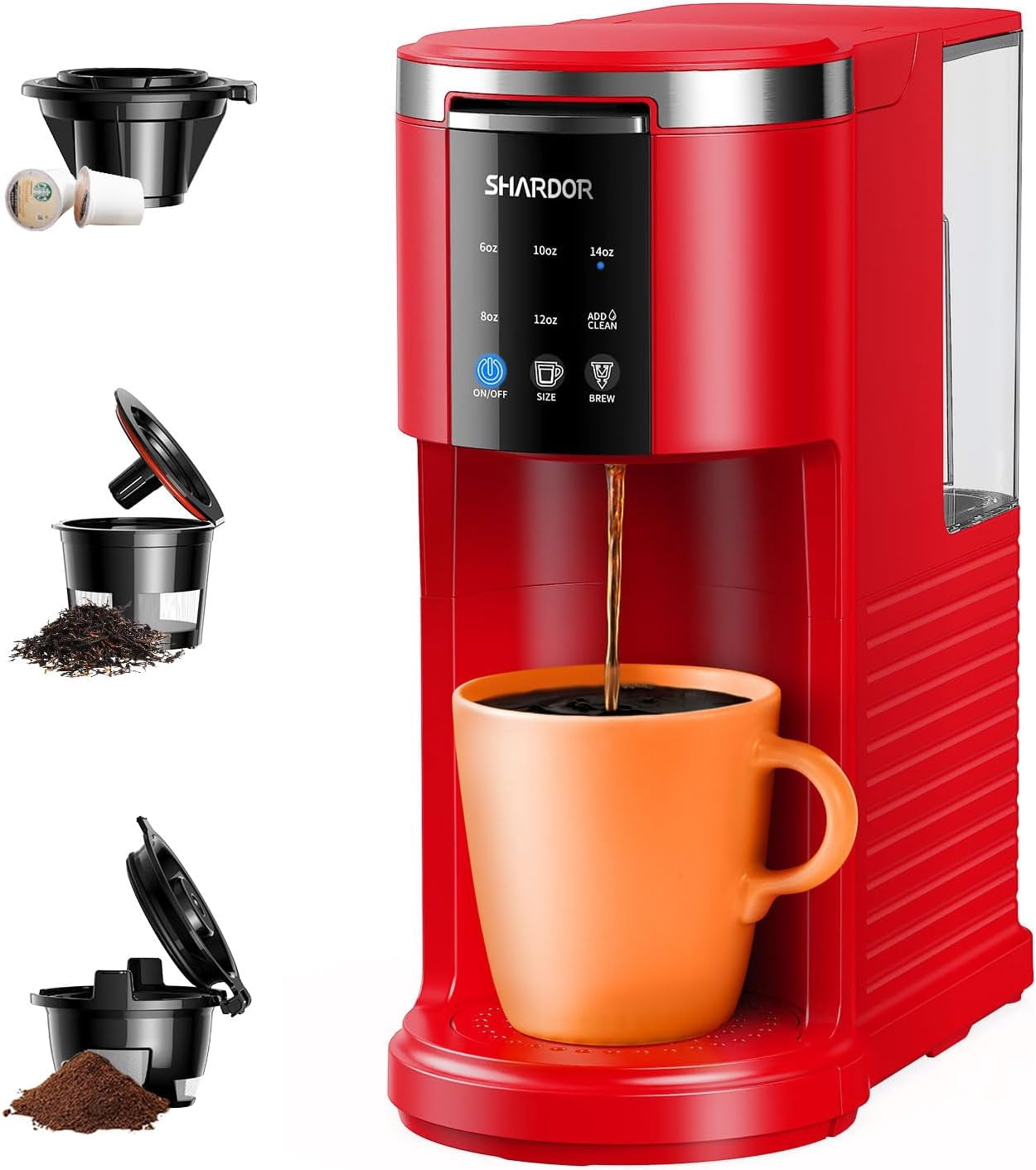 3 in 1 Coffee Maker, K Cup Maker Compatible with Ground & Teas, Single ...
